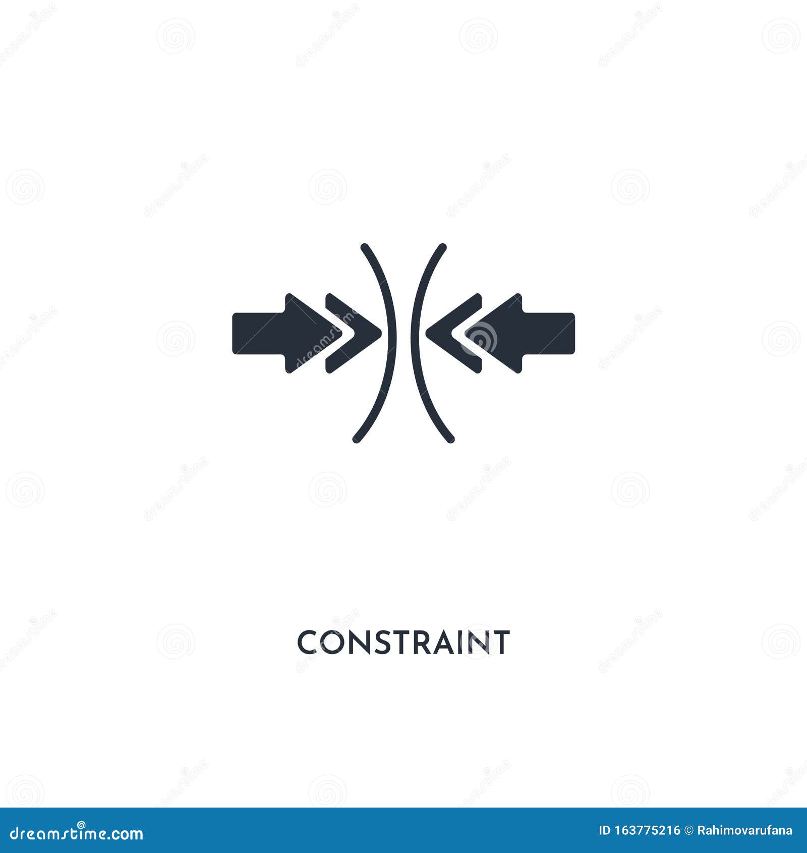 Constraint Icon Vector Isolated On White Background, Logo Concept Of ... Constraint Icon Vector Isolated On White Background, Logo Concept Of ...