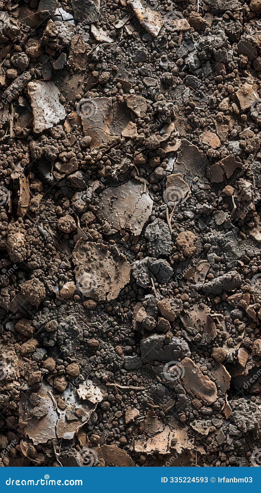 Constricted Earth. Compacted Soil Texture Concept Stock Illustration ...