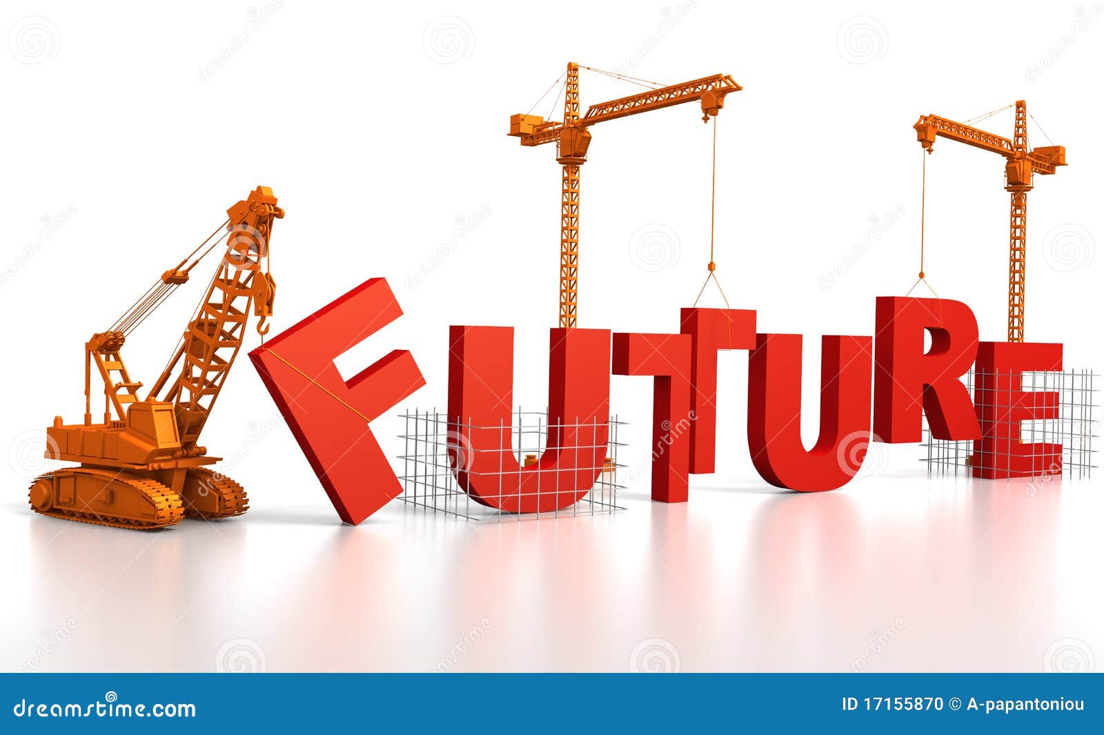 Construcción de un futuro stock de ilustración. Ilustración de futuro ...