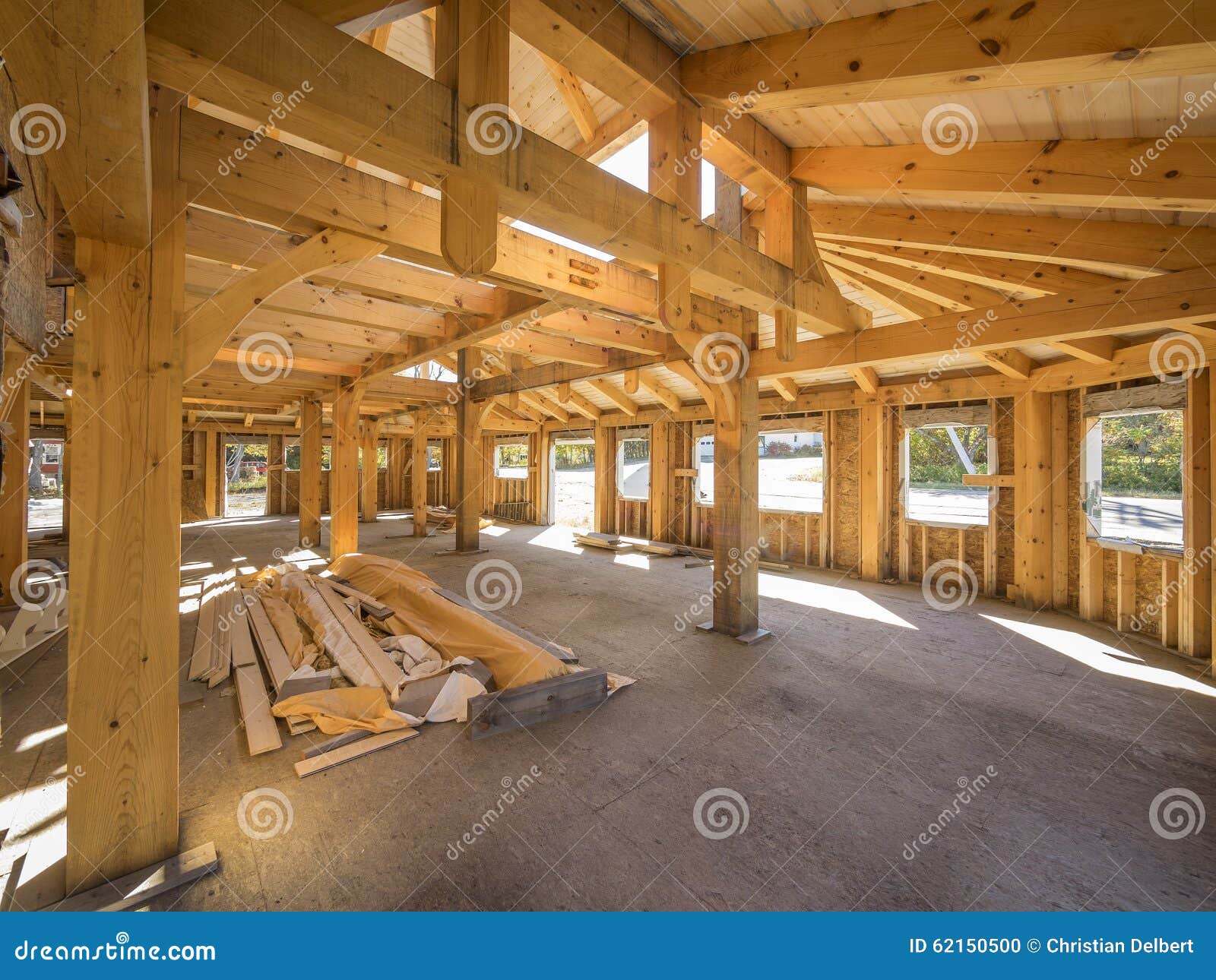 Construcción Del Interior De Los Posts Y Del Haz Foto de archivo ...