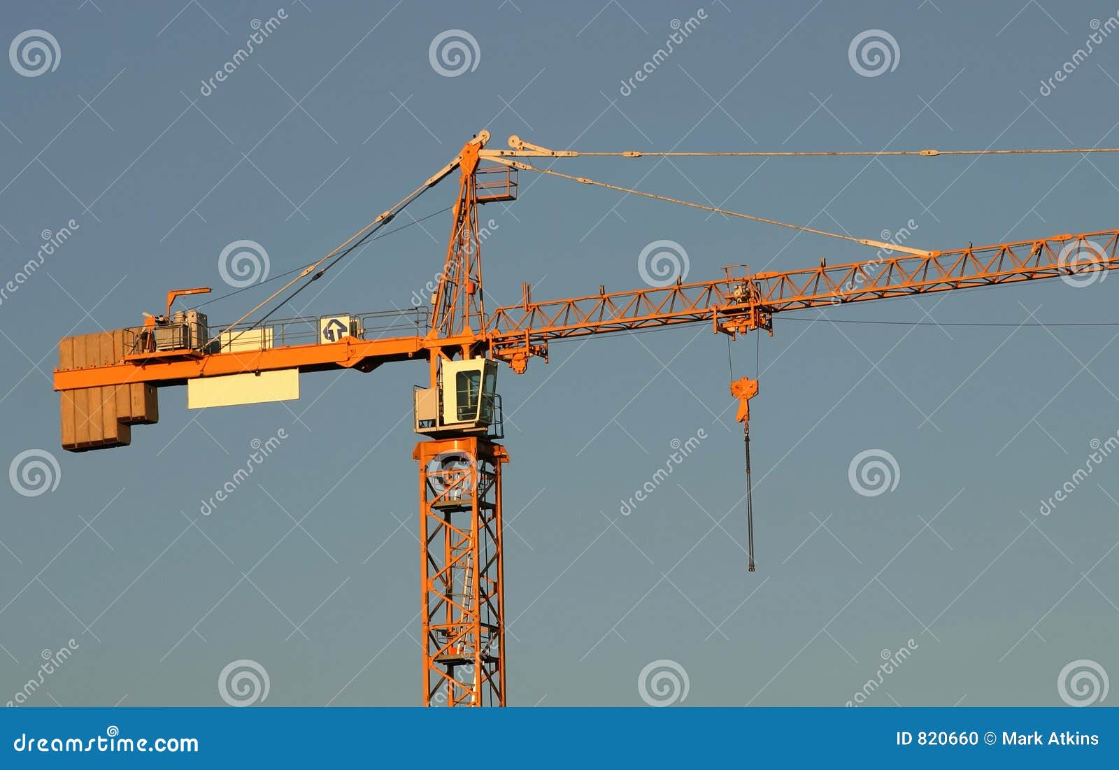 Construcion crane close-up stock photo. Image of close - 820660