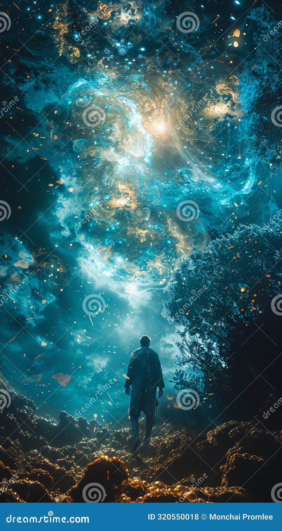 Ethereal Silhouette: A Hauntingly Beautiful Image Of A Woman Emerging ...