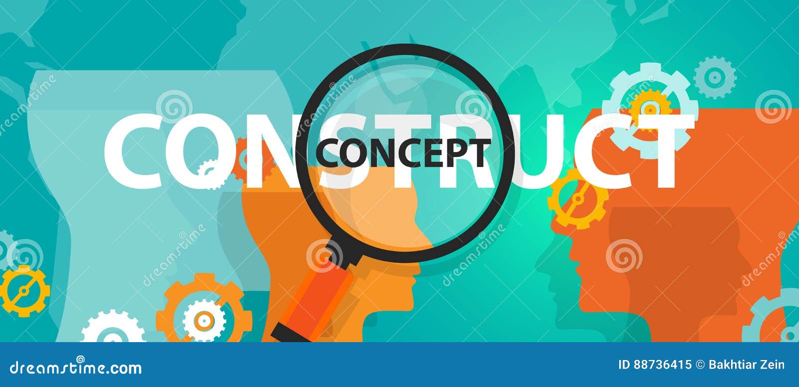 Construct Vs Concept Idea Of Thinking Analysis Critical Execution Cartoon Vector | CartoonDealer ...
