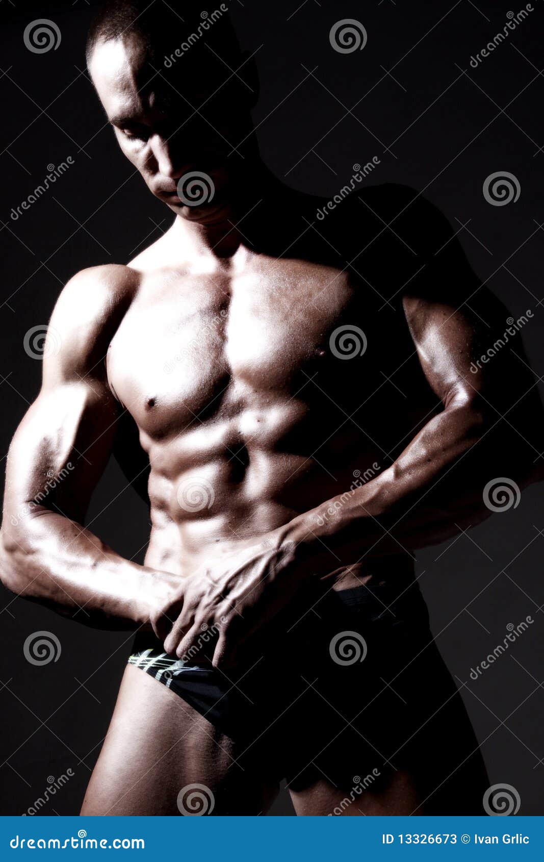 Constructeur De Fuselage Musculaire Sexy Image Stock Image Du