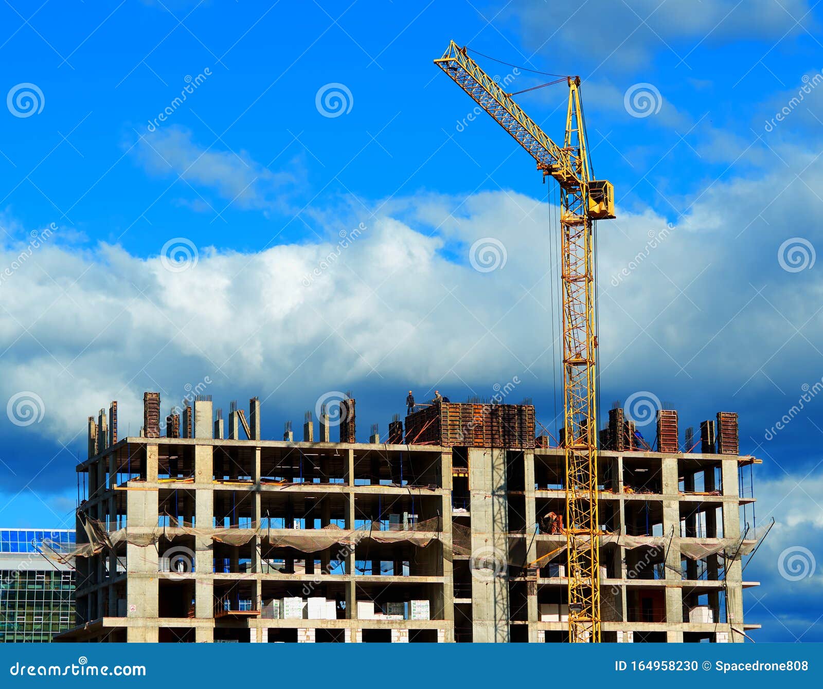 Constructing the Building with the Help of Industrial Crane ...