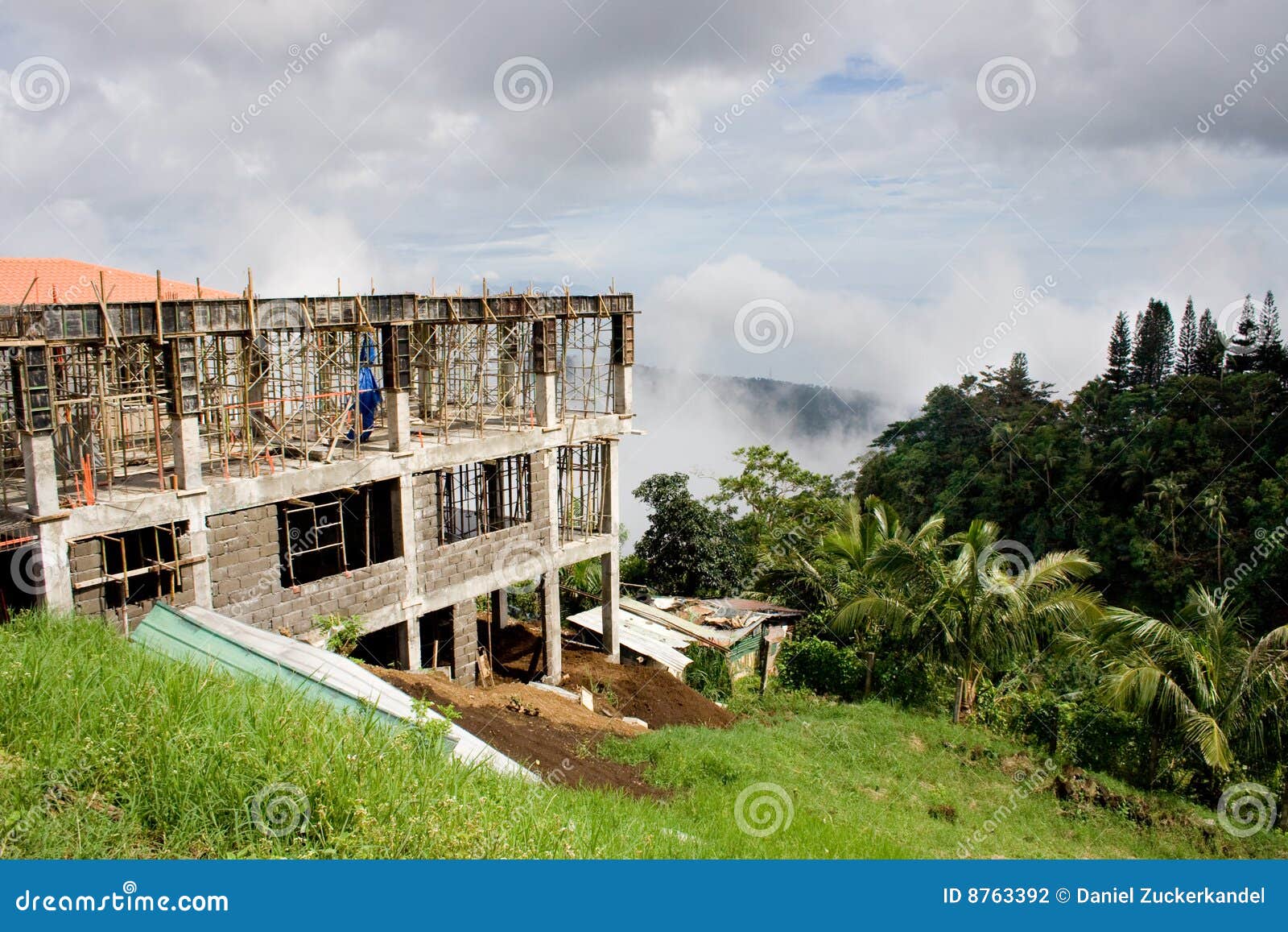 Constructing a house stock photo. Image of scenic, taal - 8763392
