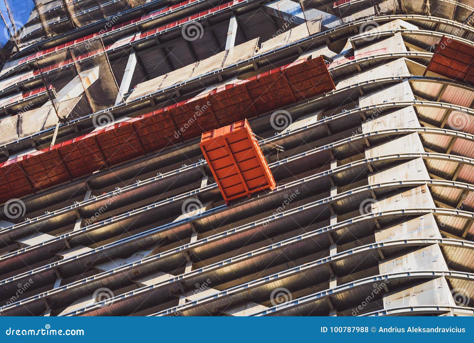 Constructing New High-rise Building Stock Photo - Image of cement ...