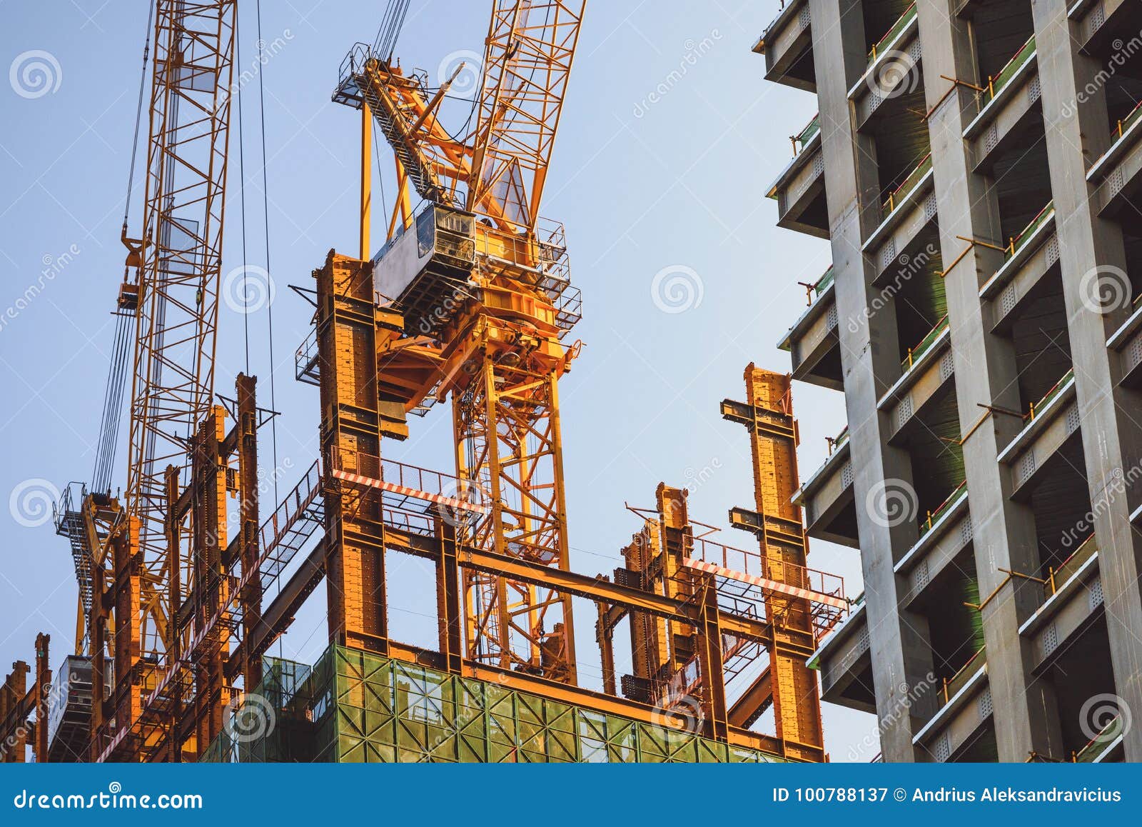 Constructing New High-rise Building Stock Image - Image of china, sitde ...