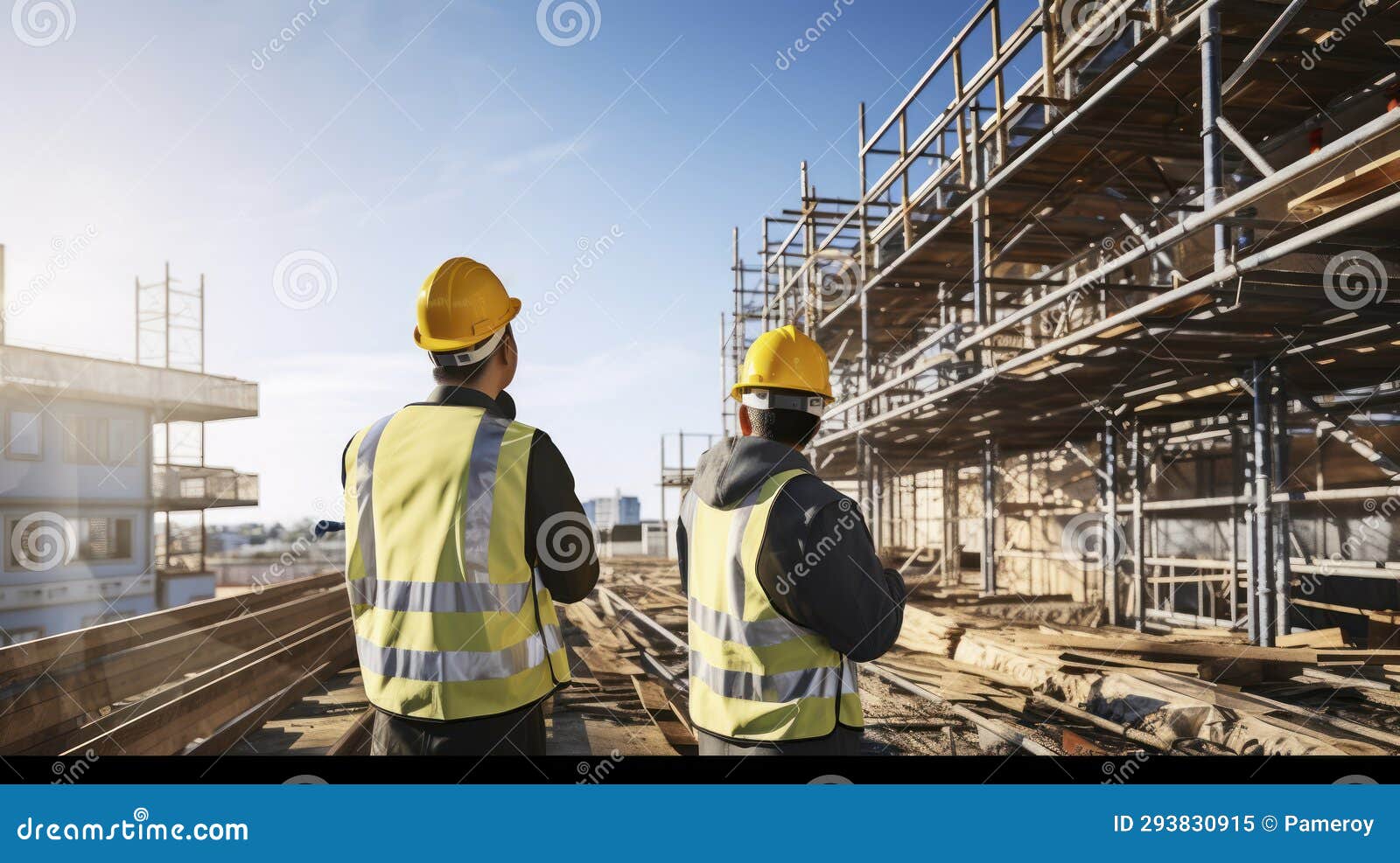 Constructing Success. the Role of Site Supervision Stock Illustration ...