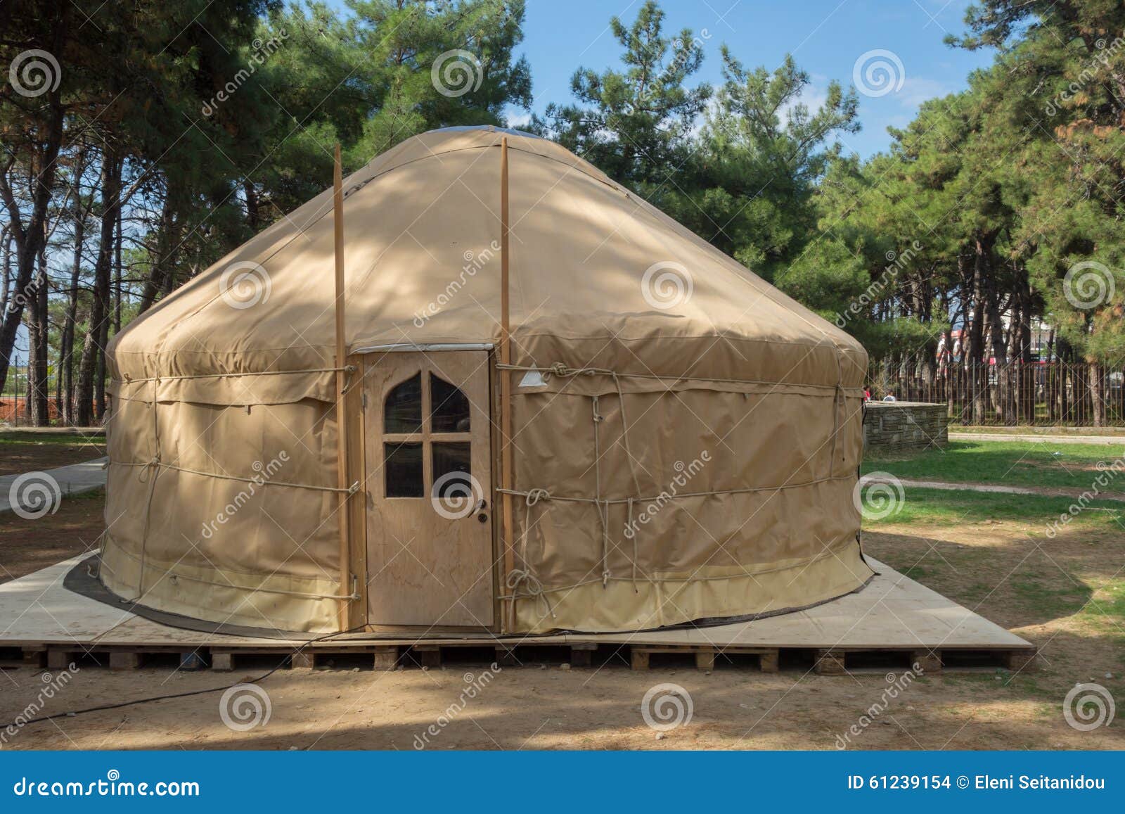Constructing a Yurt, Called a Ger Stock Photo - Image of camp ...