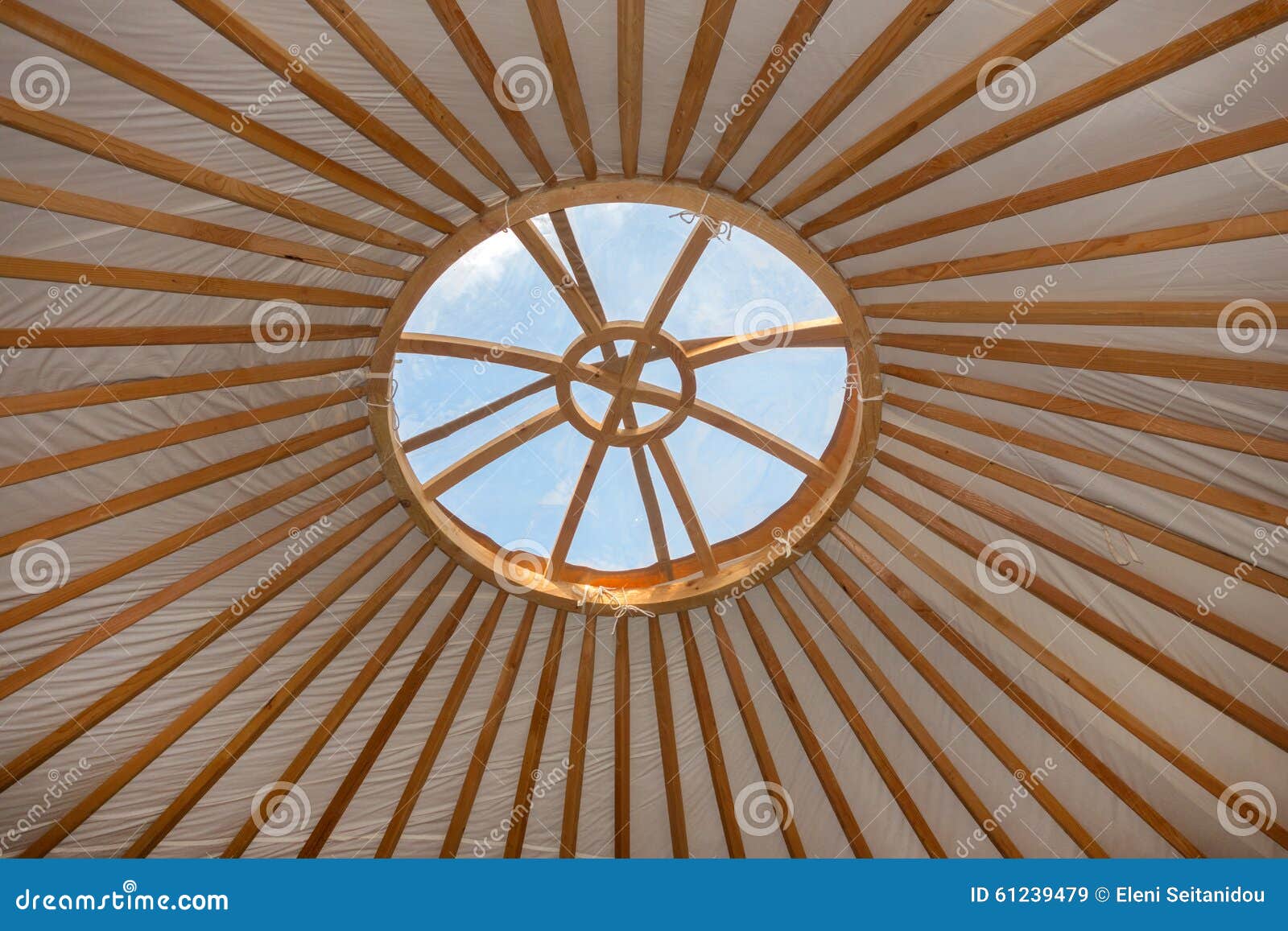 Constructing a Yurt, Called a Ger Stock Image - Image of outdoor ...