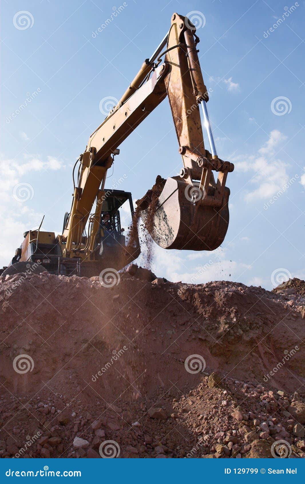Construction #5 stock image. Image of excavation, backactor - 129799