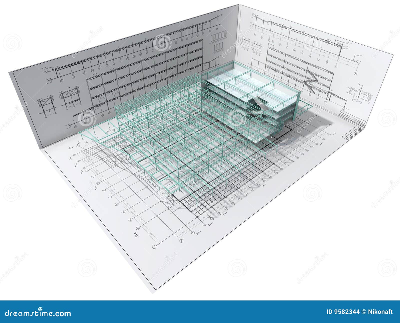 Skeleton Building Stock Illustrations – 1,900 Skeleton Building Stock ...