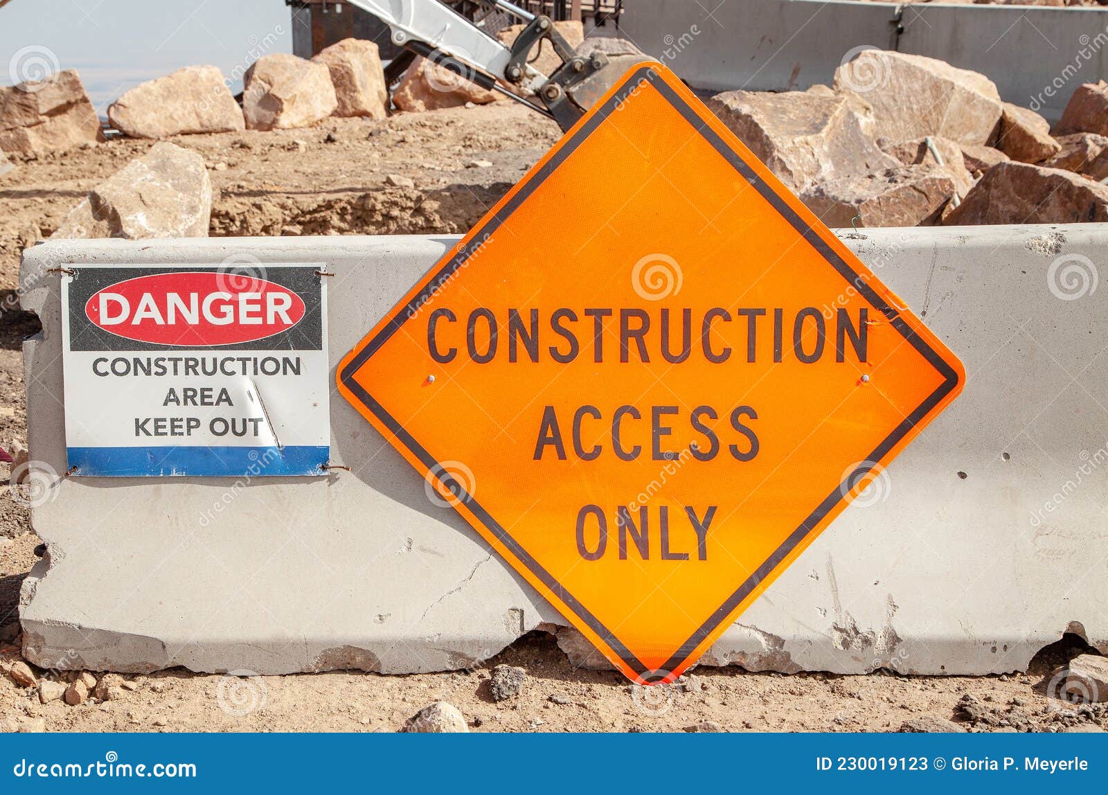 Construction Access only Sign Stock Image - Image of rectangular ...