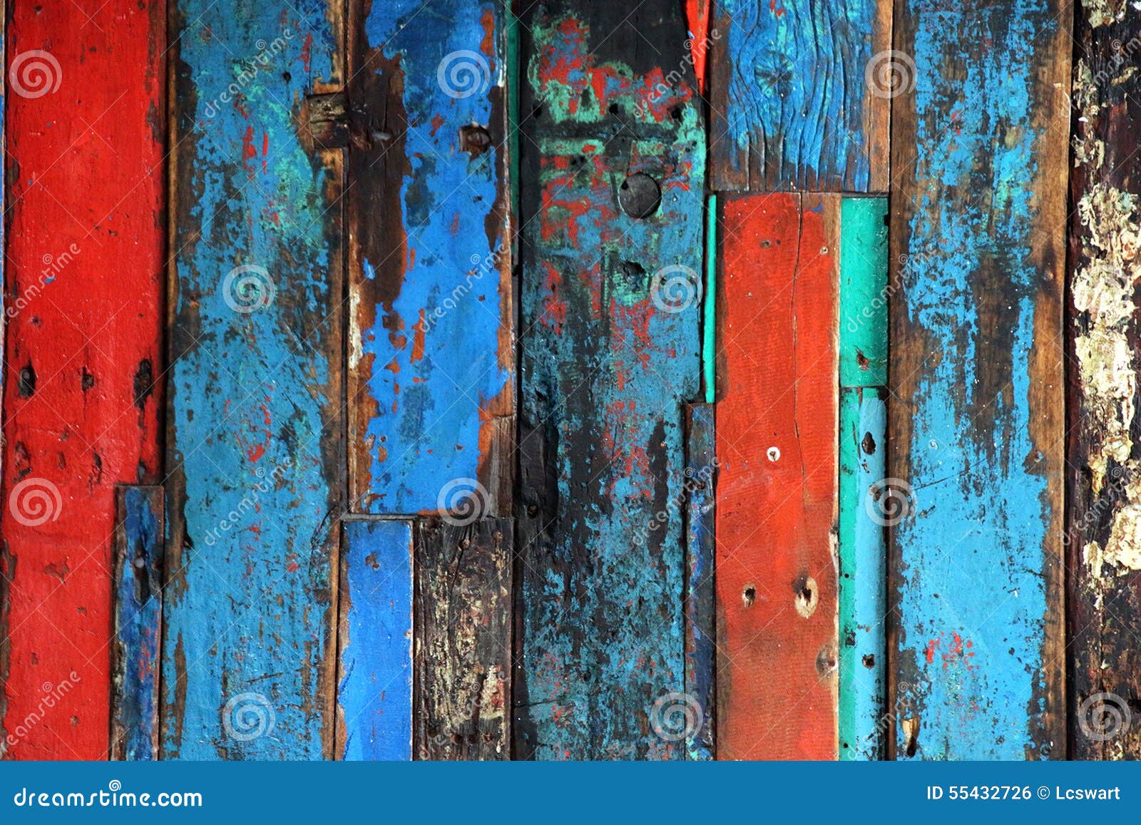 Construction of Aged Bright Colored Timber Planks Stock Photo - Image ...