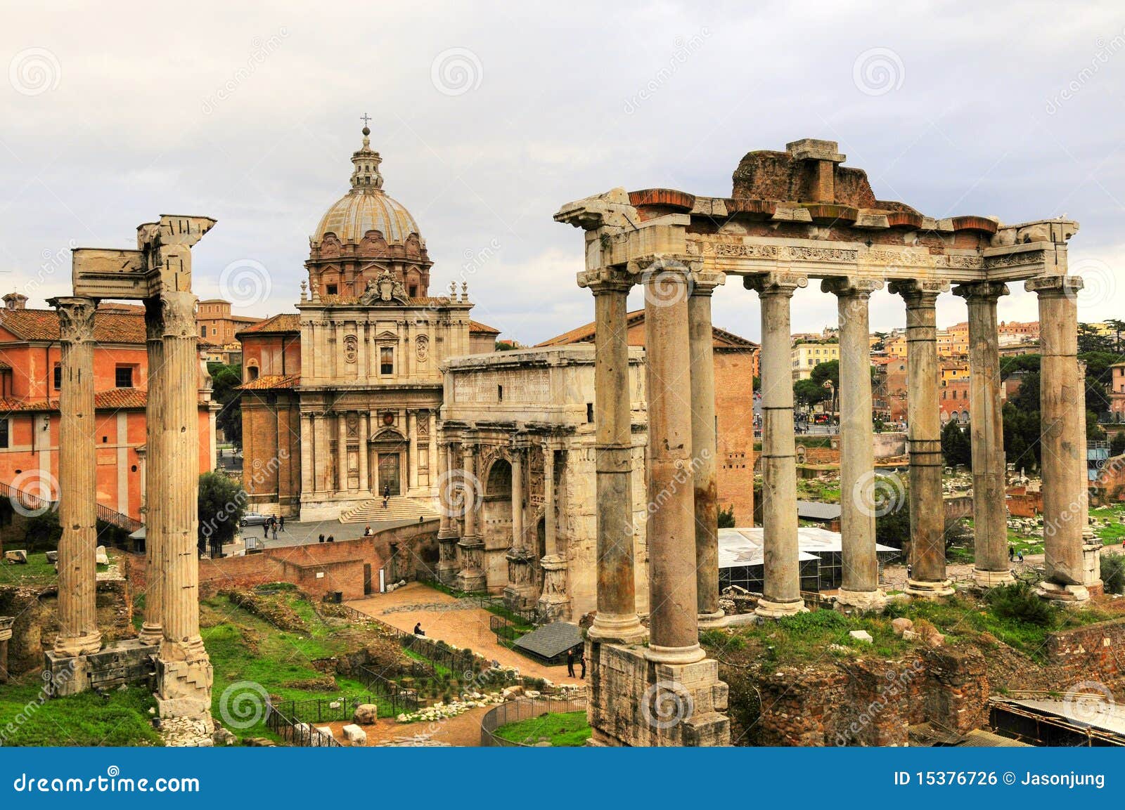 Construction Antique De Ruine De Rome De Ville De Rome Photo stock ...