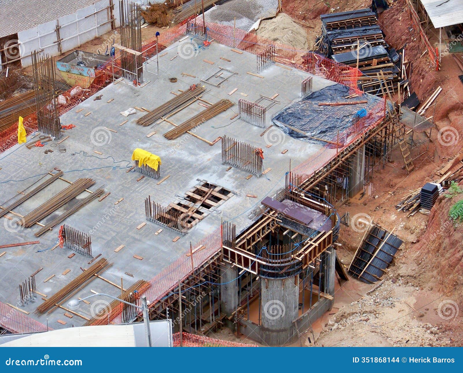 Construction of Apartments in the Initial Phase Stock Photo - Image of ...