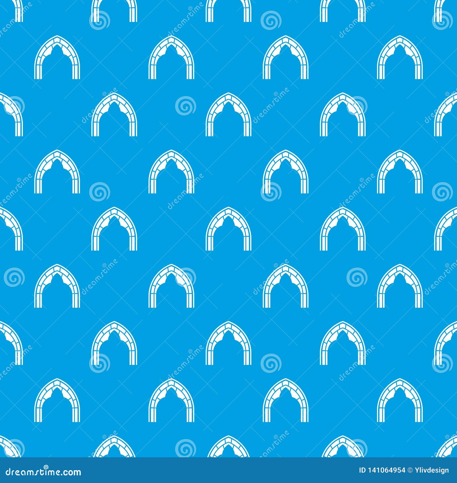 Construction Arch Pattern Vector Seamless Blue Stock Vector ...