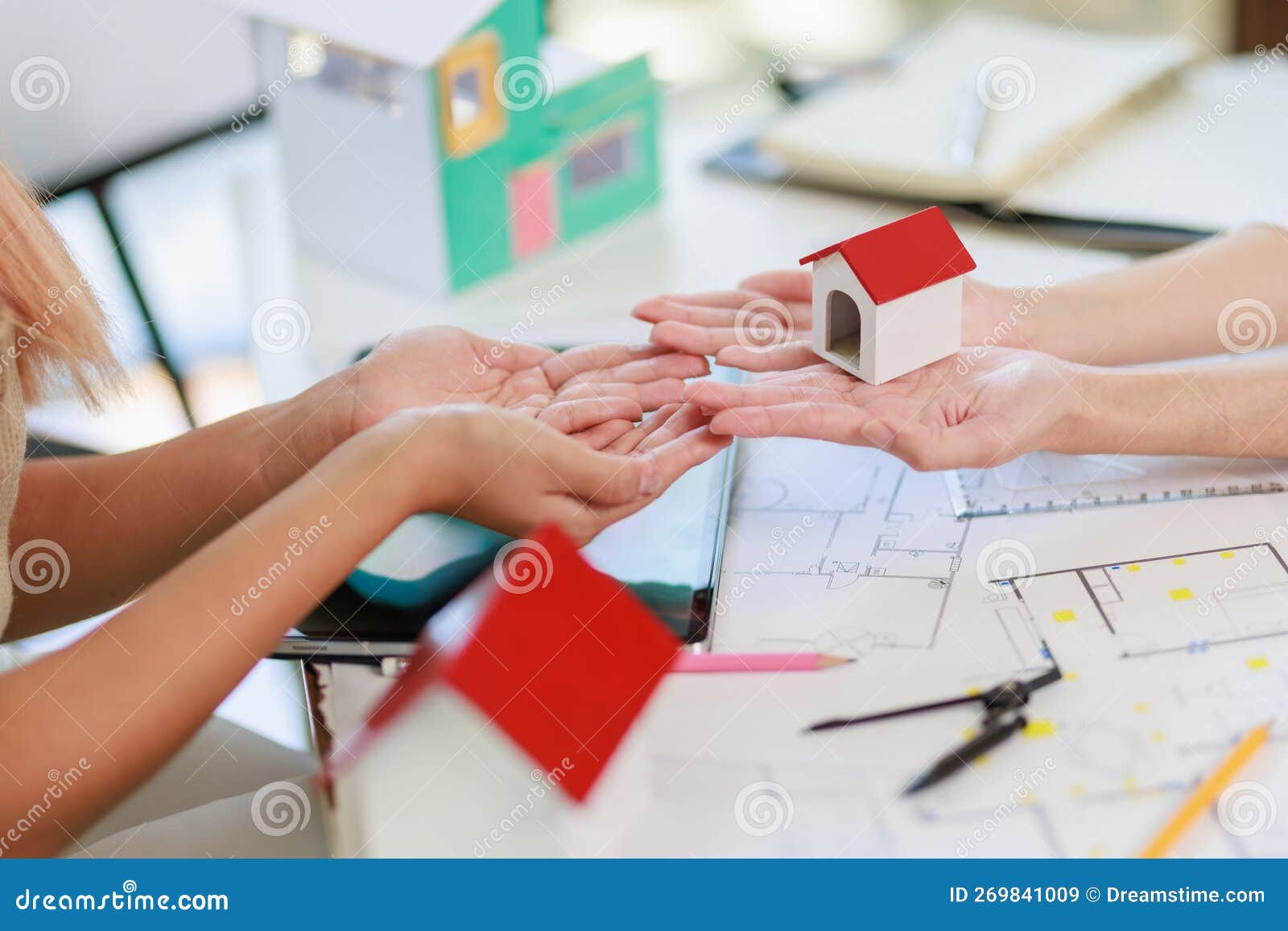 Construction and Architect Home Building Company Concept, Engineers ...