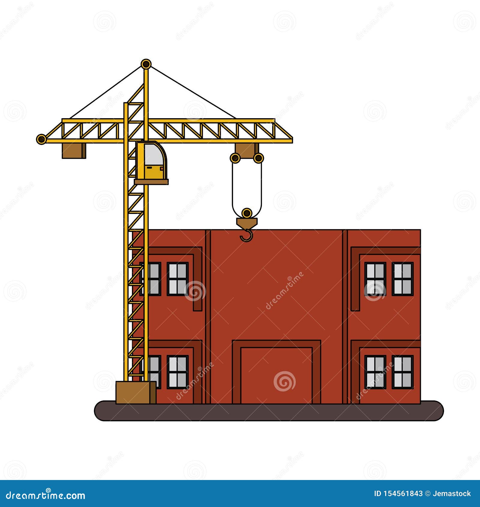 Construction Architectural Engineering Work Cartoon Stock Vector ...