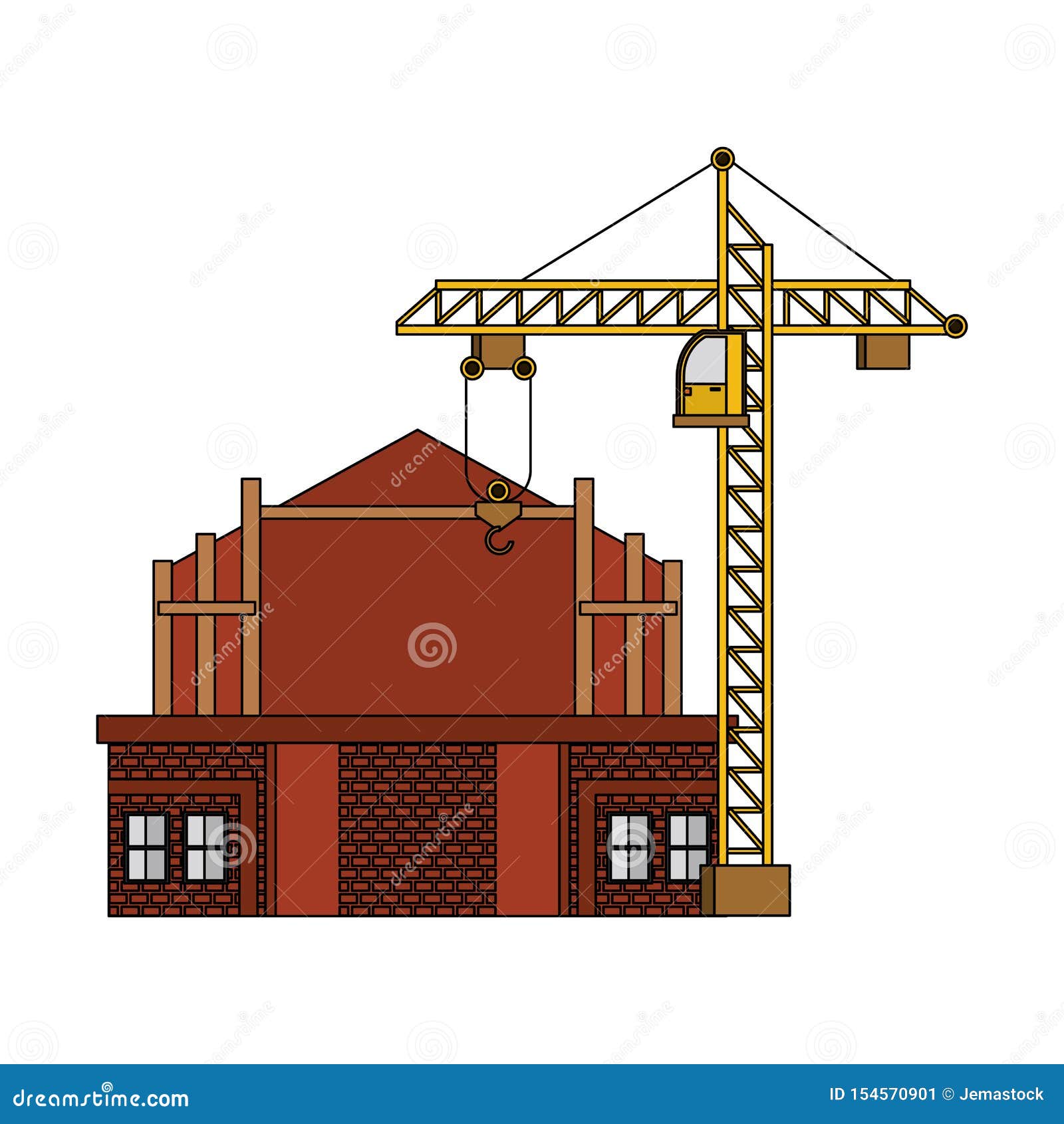 Construction Architectural Engineering Work Cartoon Stock Vector ...