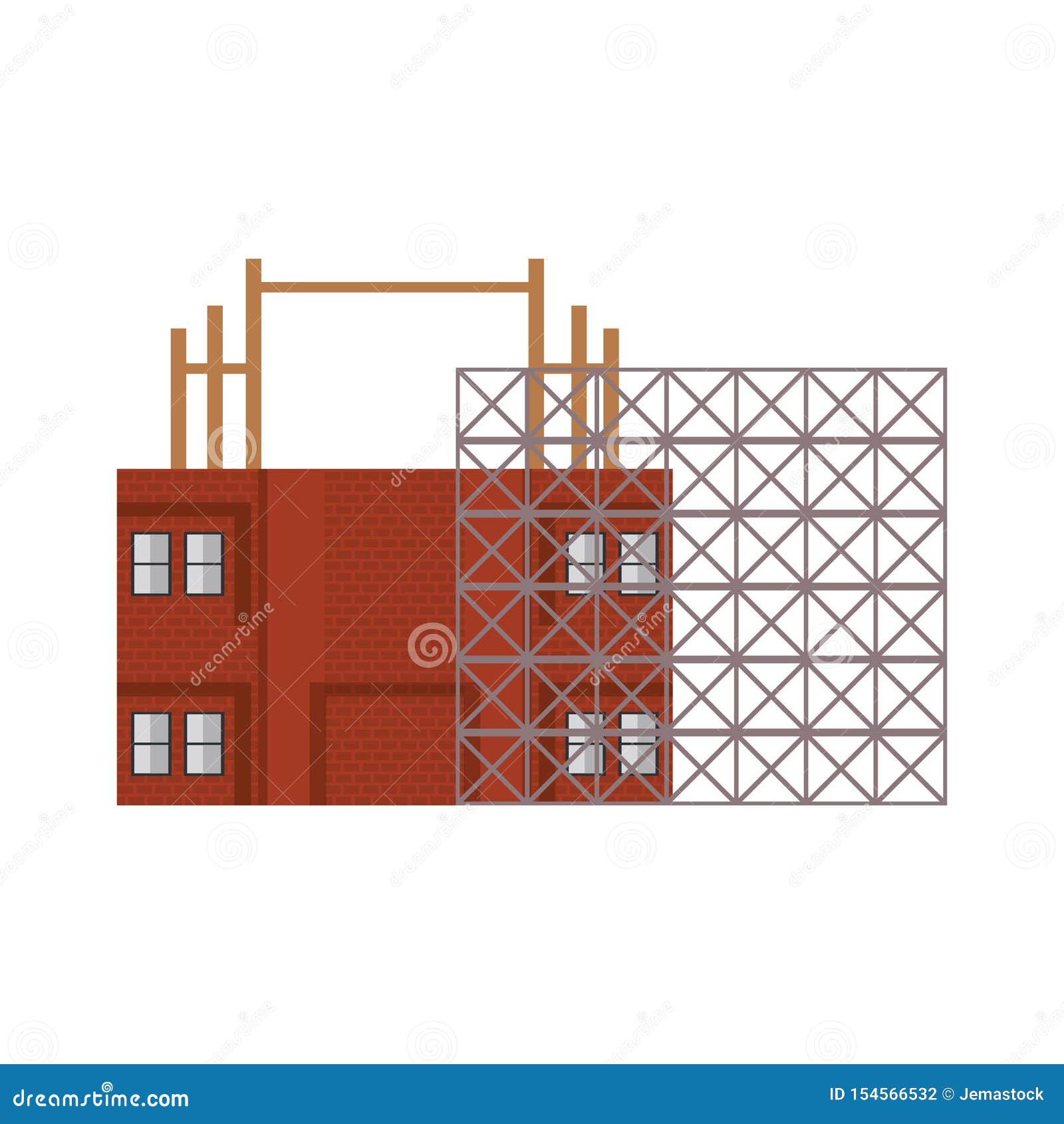 Construction Architectural Engineering Work Cartoon Stock Vector ...