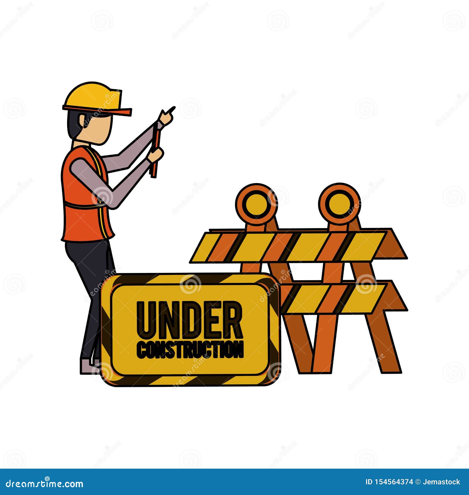 Construction Architectural Engineering Work Cartoon Stock Vector ...
