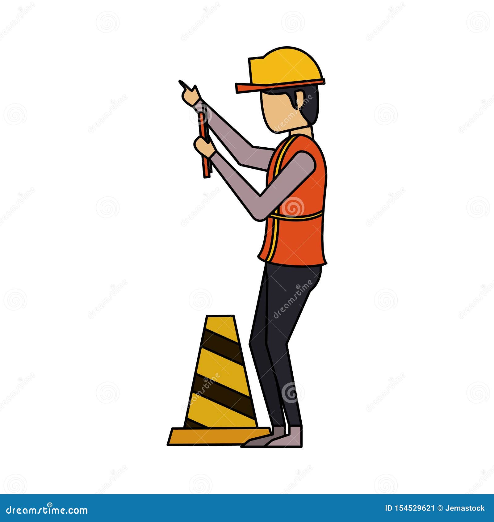 Construction Architectural Engineering Work Cartoon Stock Vector ...