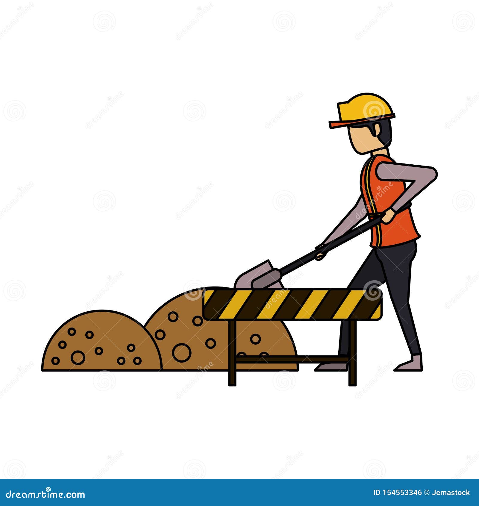 Construction Architectural Engineering Work Cartoon Stock Vector ...
