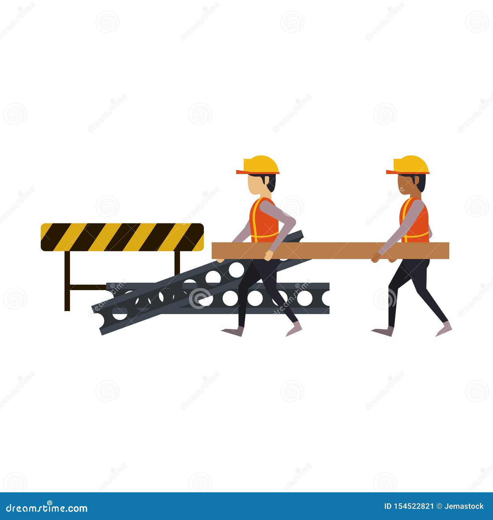 Construction Architectural Engineering Work Cartoon Stock Vector ...