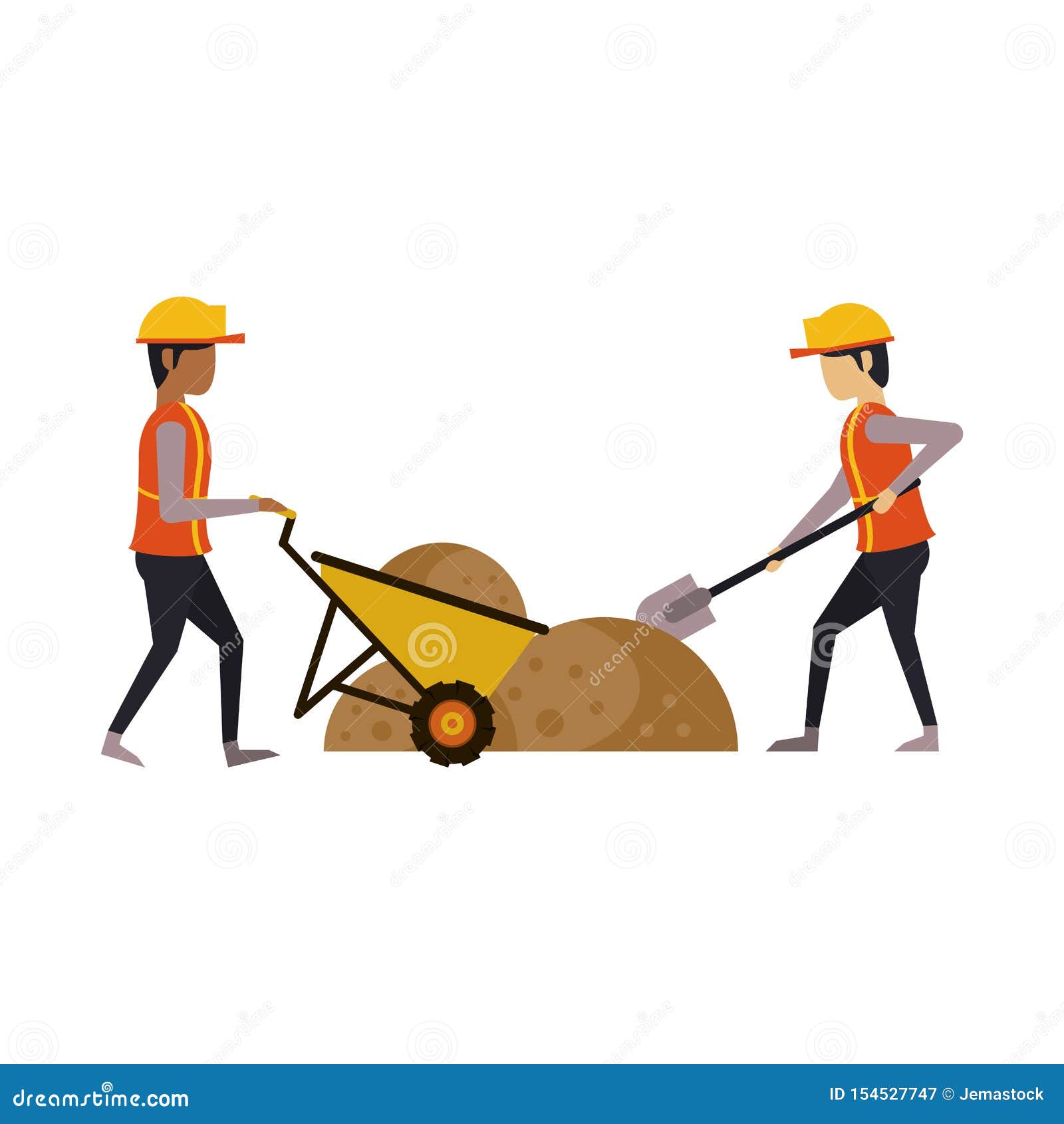 Construction Architectural Engineering Work Cartoon Stock Vector ...