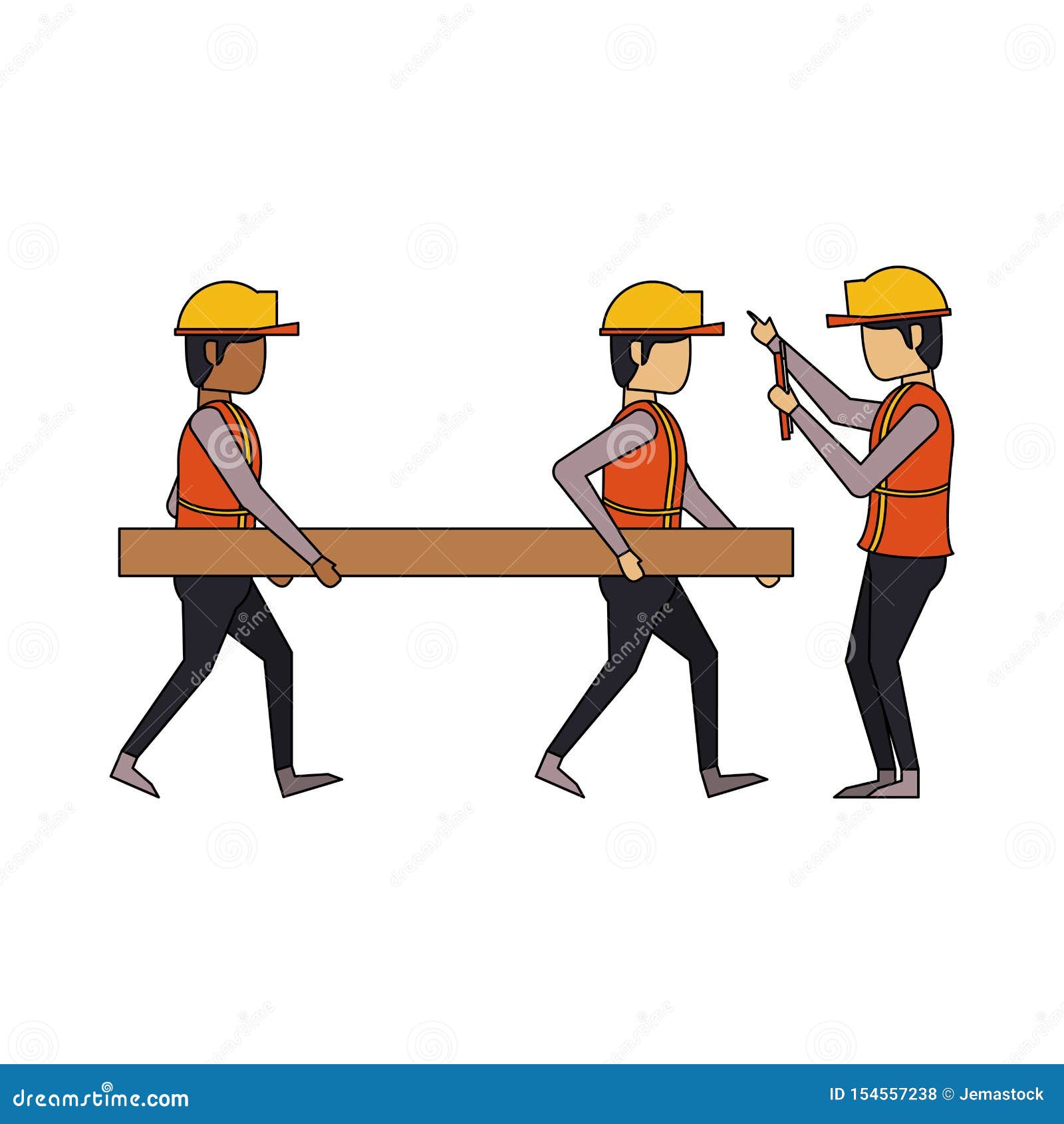 Construction Architectural Engineering Work Cartoon Stock Vector ...