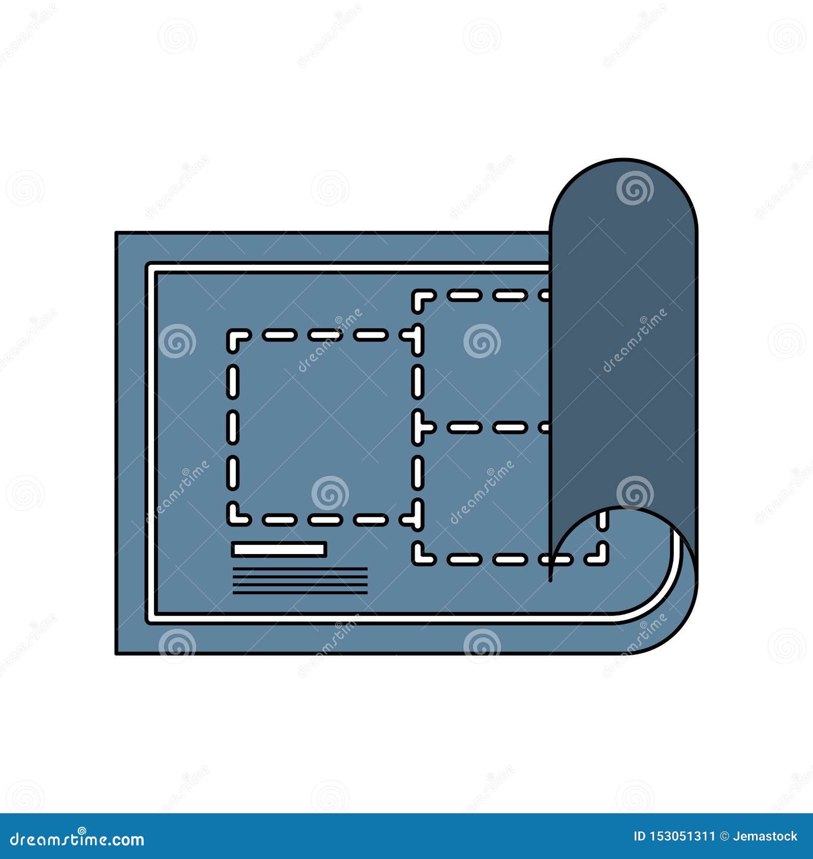 Construction Architectural Project Plan Cartoon Stock Vector ...