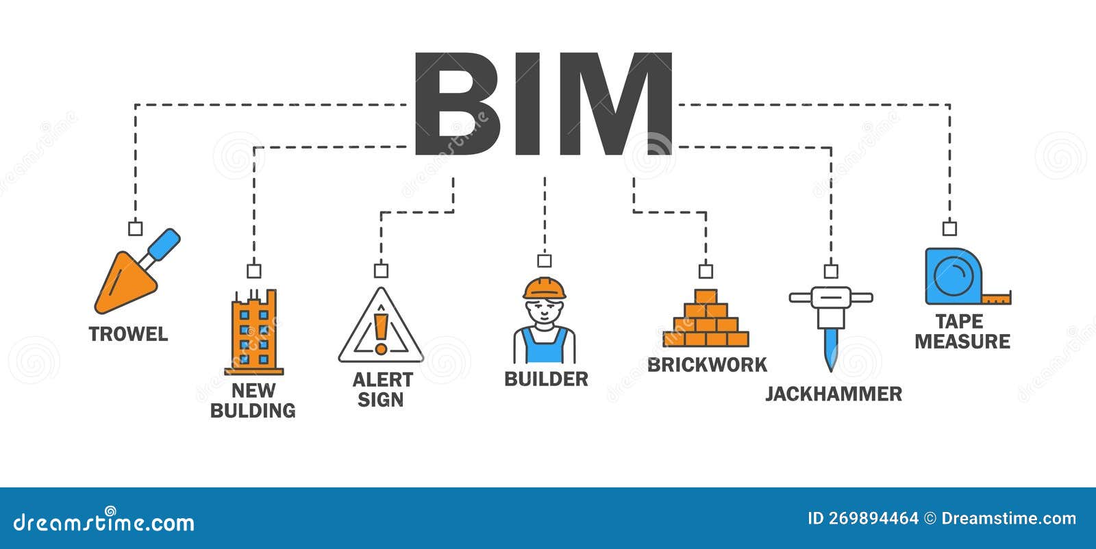 Construction and Architecture BIM Stock Vector - Illustration of ...