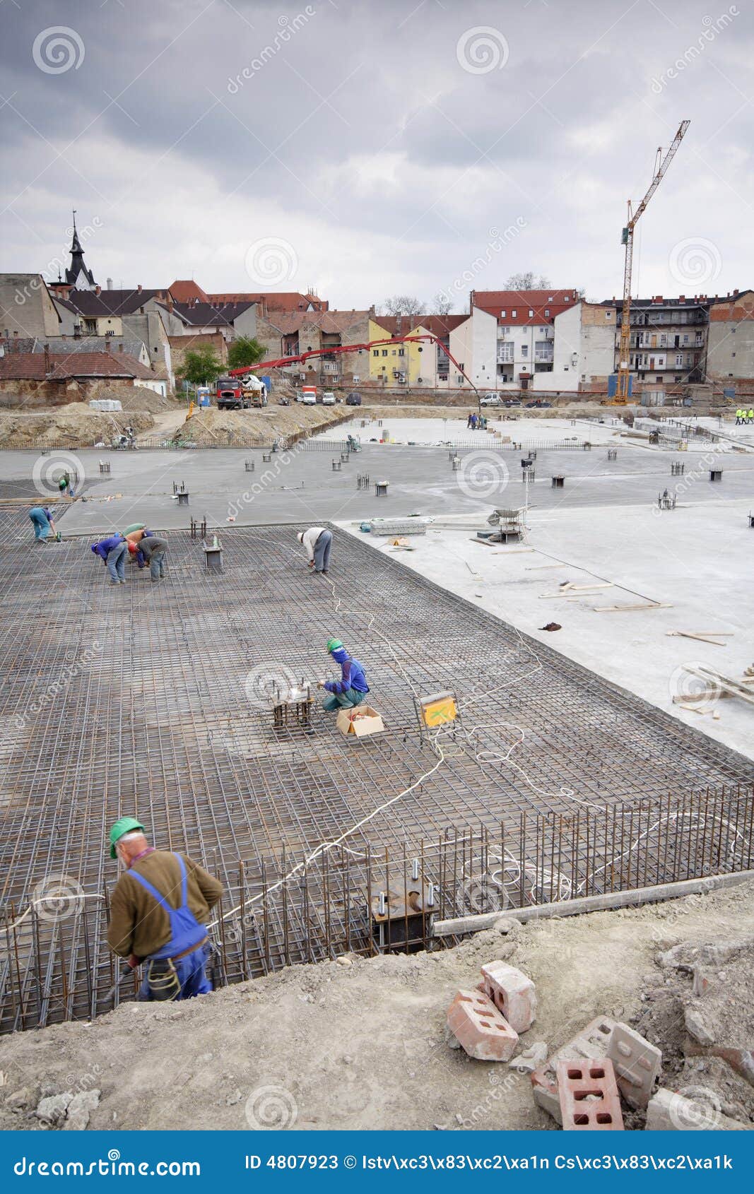Construction area stock image. Image of form, brick, city - 4807923