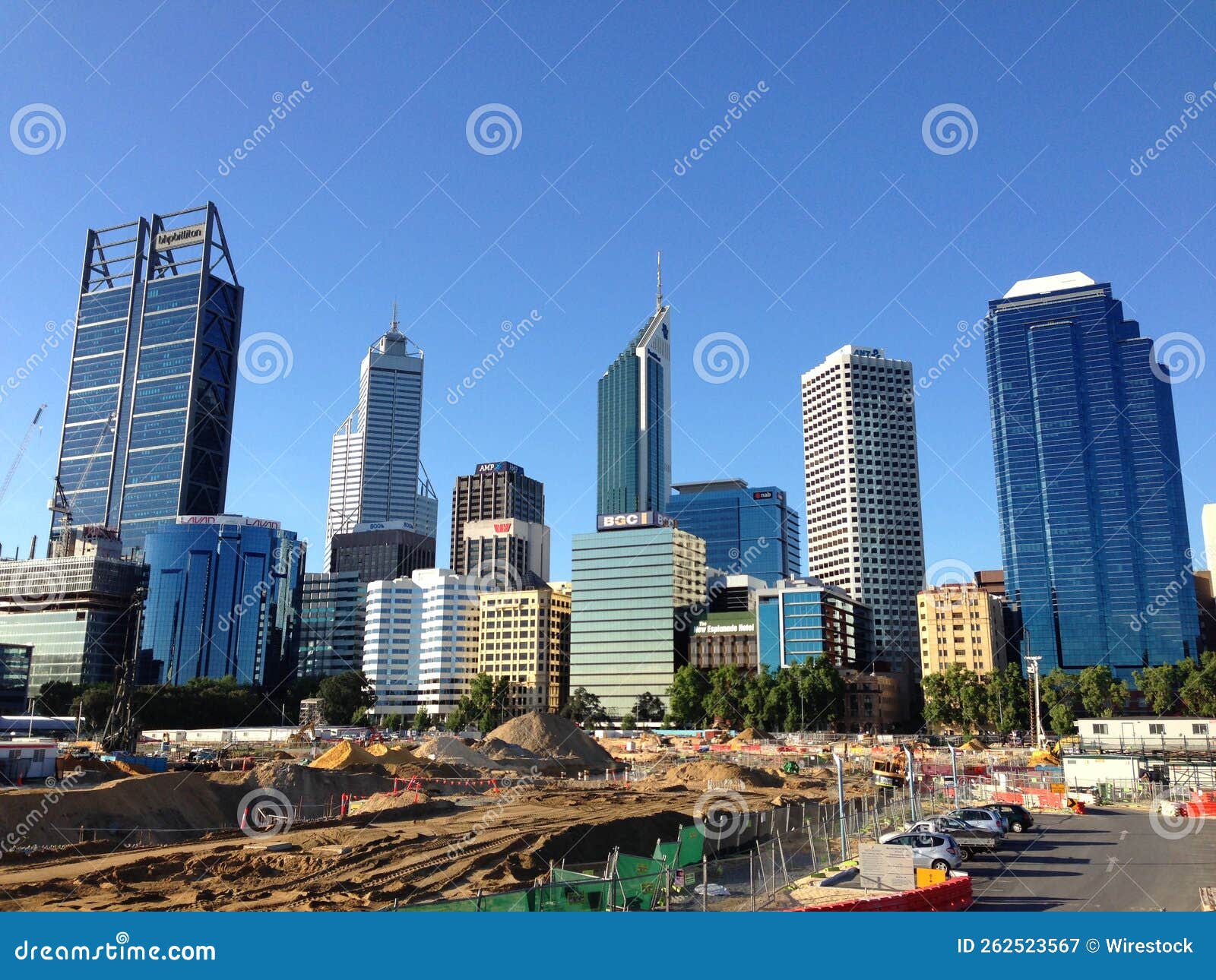Construction Area in Elizabeth Quay Perth Editorial Photography - Image ...