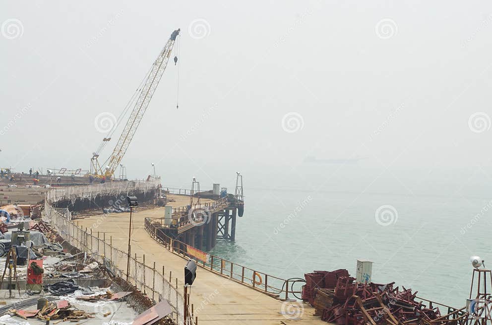Construction Area for Jetties Stock Photo - Image of marine, travel ...