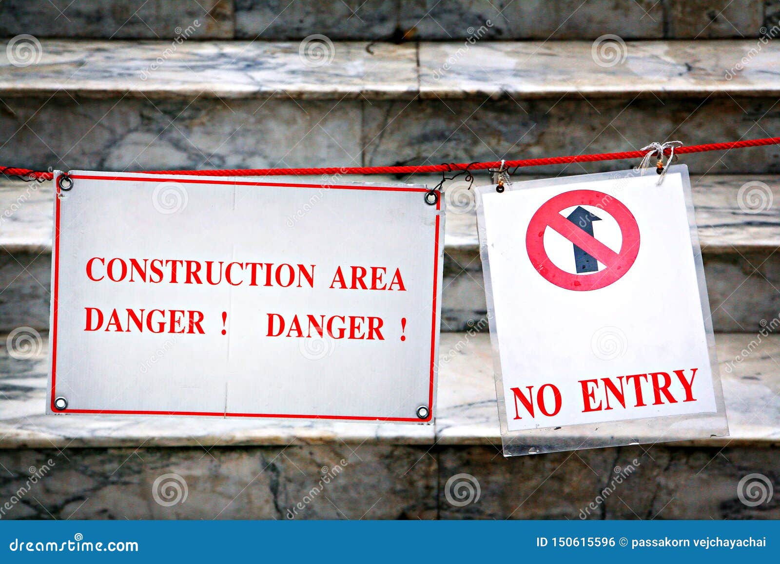 Construction area stock photo. Image of cloud, cordon - 150615596