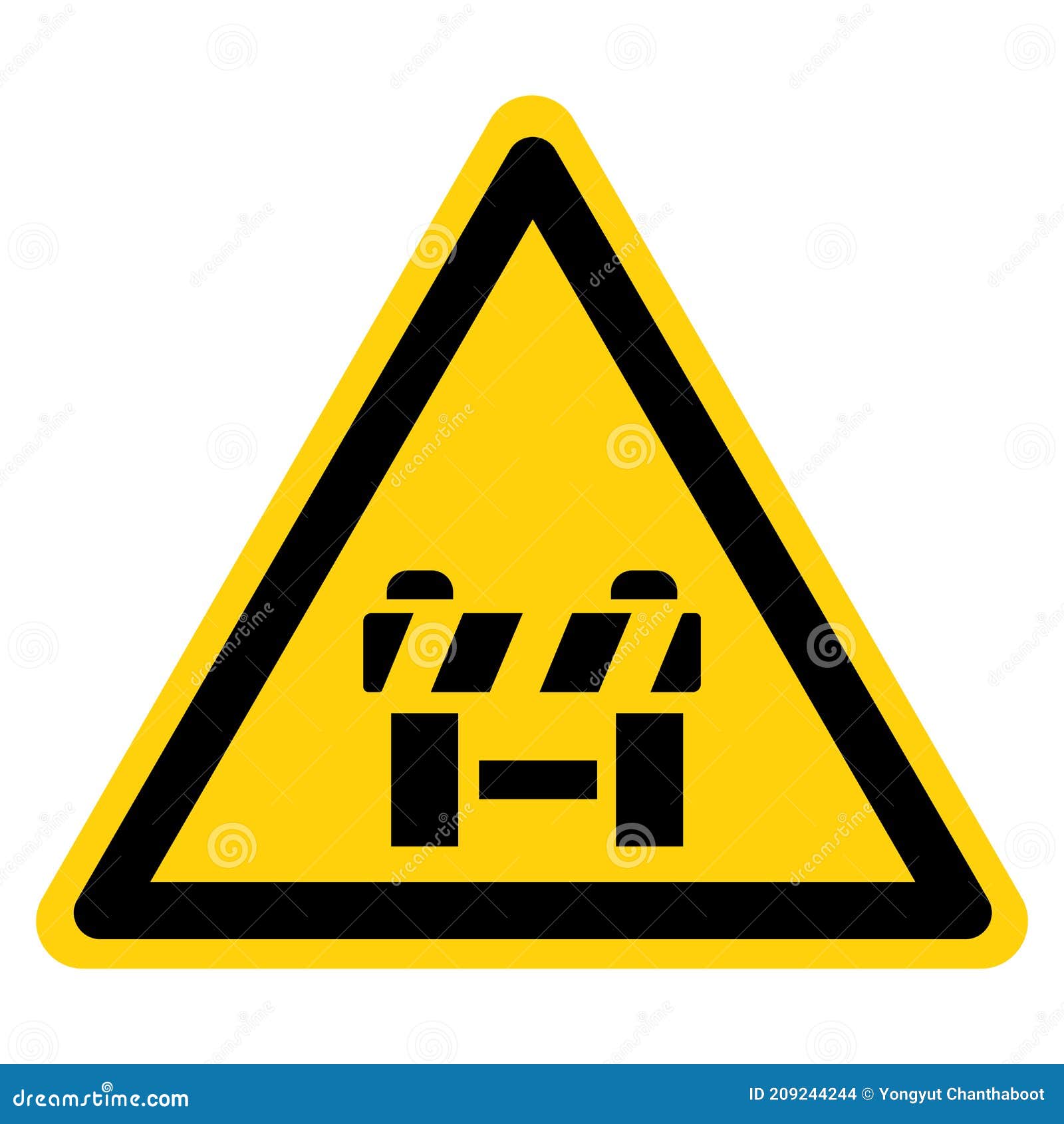 Construction Area Symbol Sign, Vector Illustration, Isolate on White ...