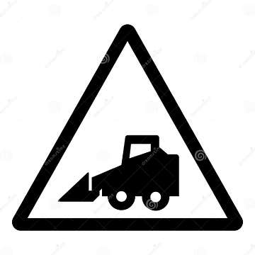 Construction Area Symbol Sign, Vector Illustration, Isolate on White ...