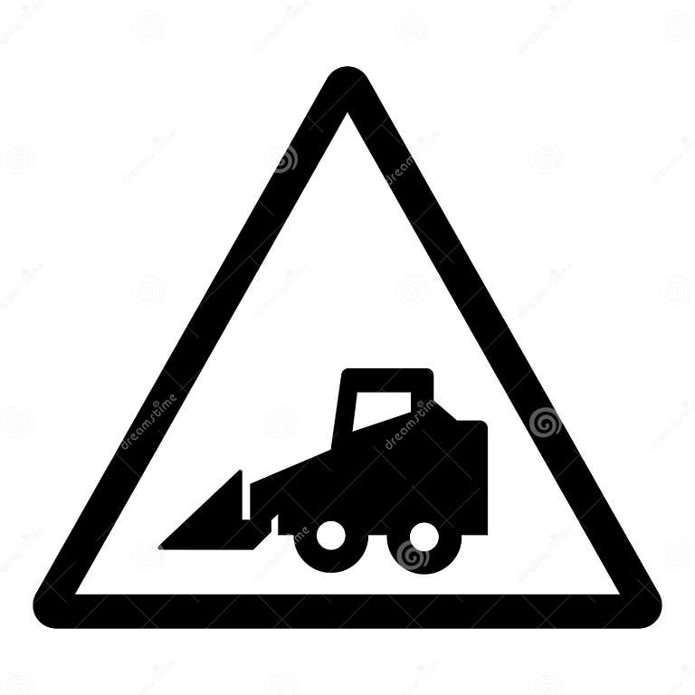 Construction Area Symbol Sign, Vector Illustration, Isolate on White ...