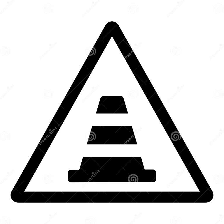 Construction Area Symbol Sign, Vector Illustration, Isolate on White ...