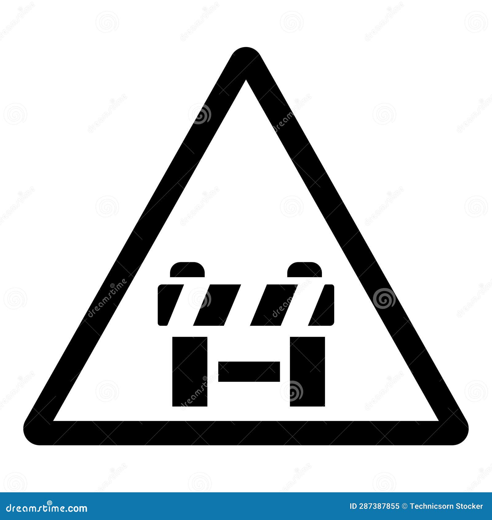 Construction Area Symbol Sign, Vector Illustration, Isolate on White ...