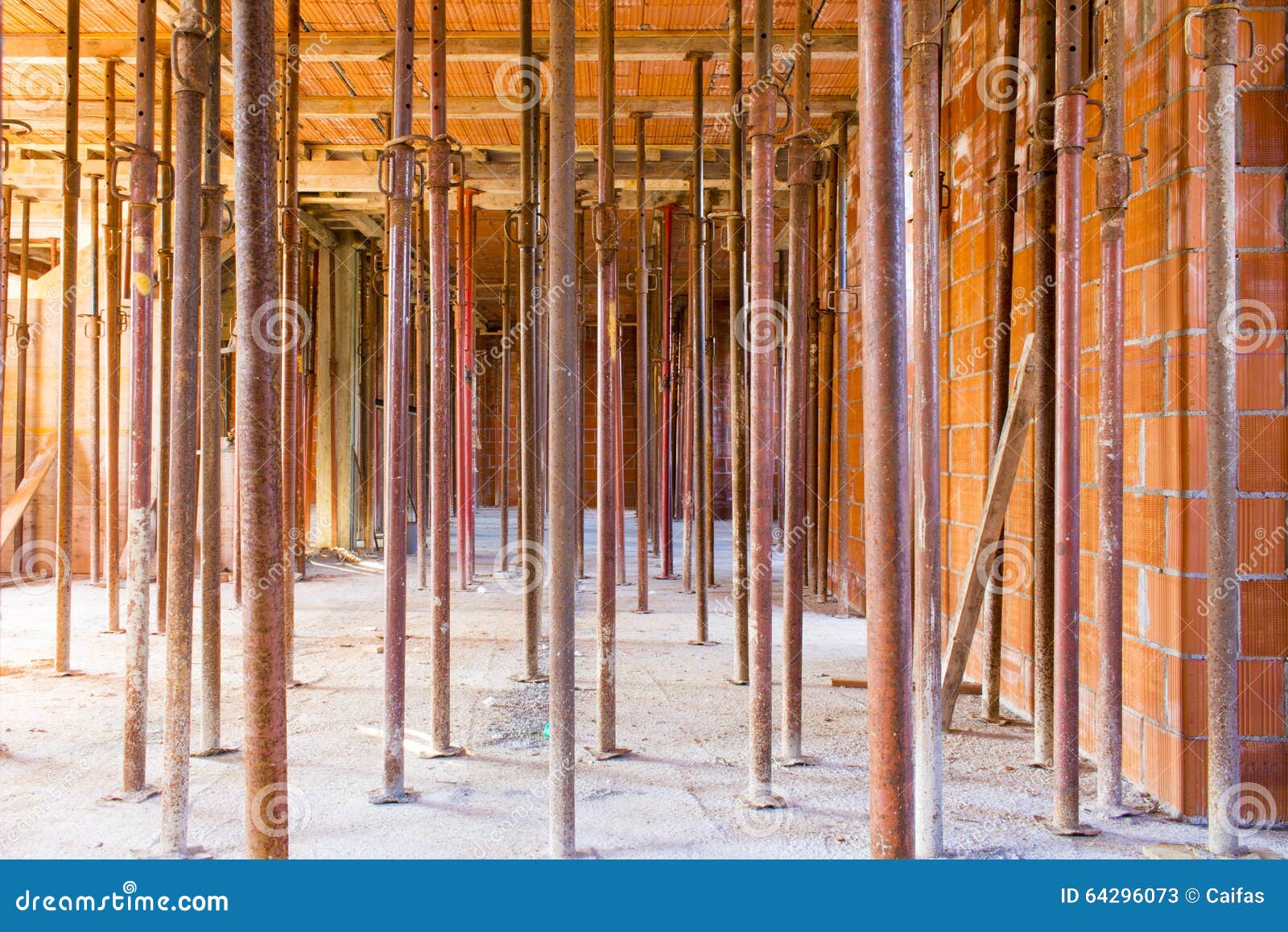 Construction of Artifact in Brick and Cement Stock Image - Image of ...