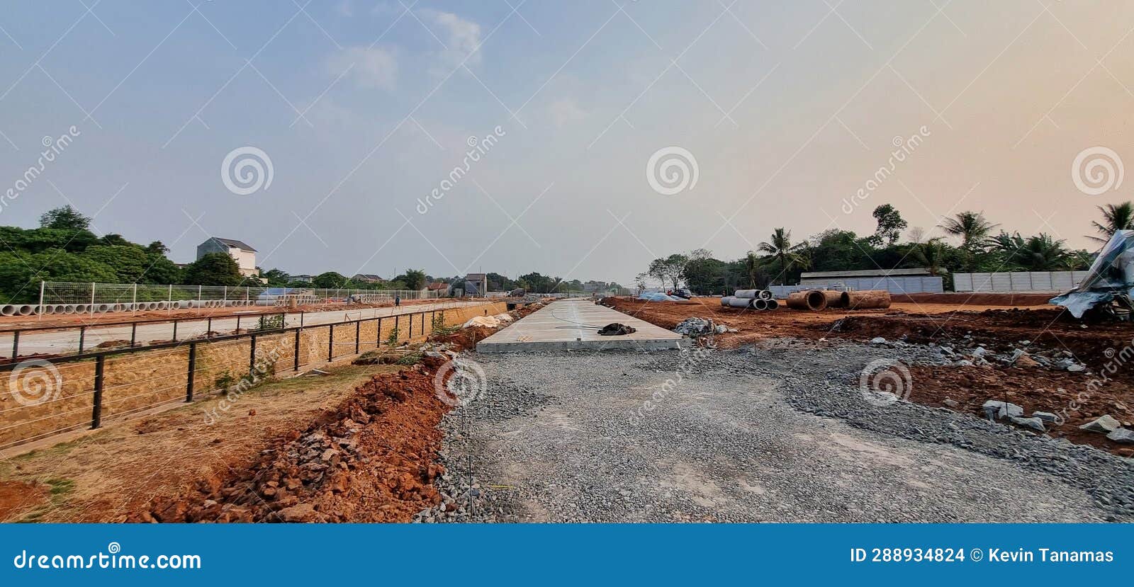 Construction of an Asphalt Road at a Cluster Housing Project Site ...