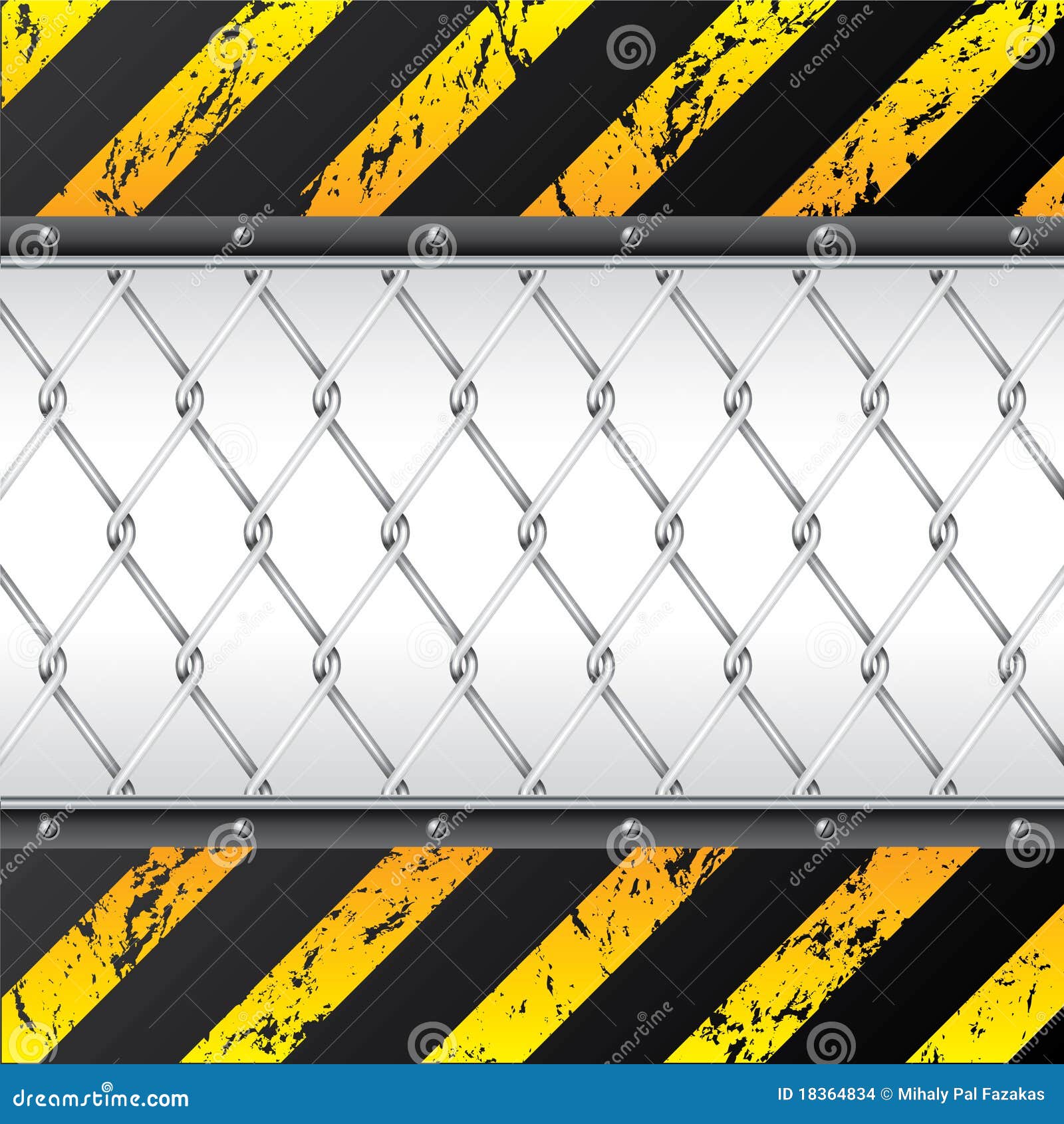 Construction Background Design with Wired Fence Stock Vector ...