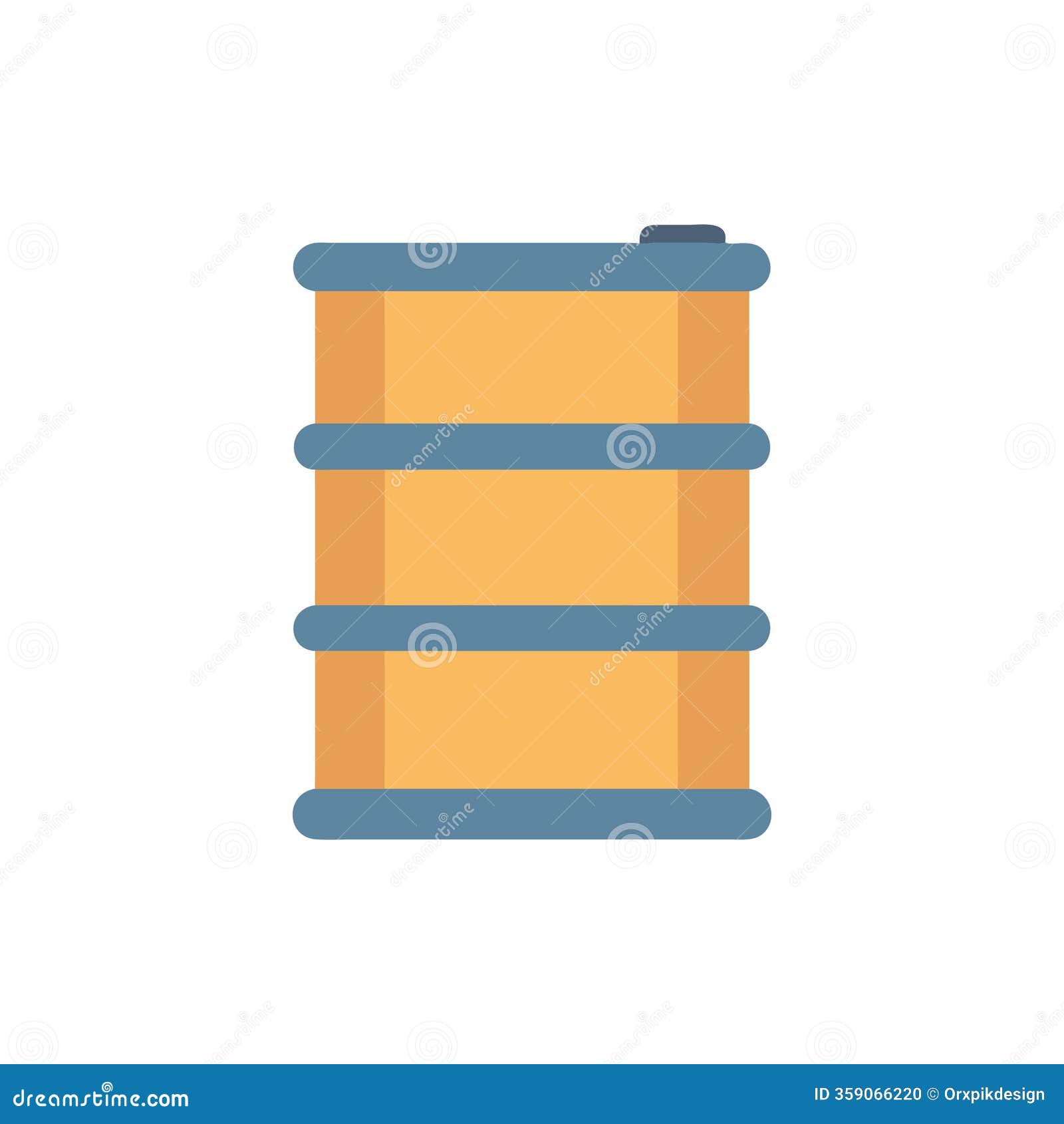 Construction Barrel Icon for Site Safety Stock Illustration ...