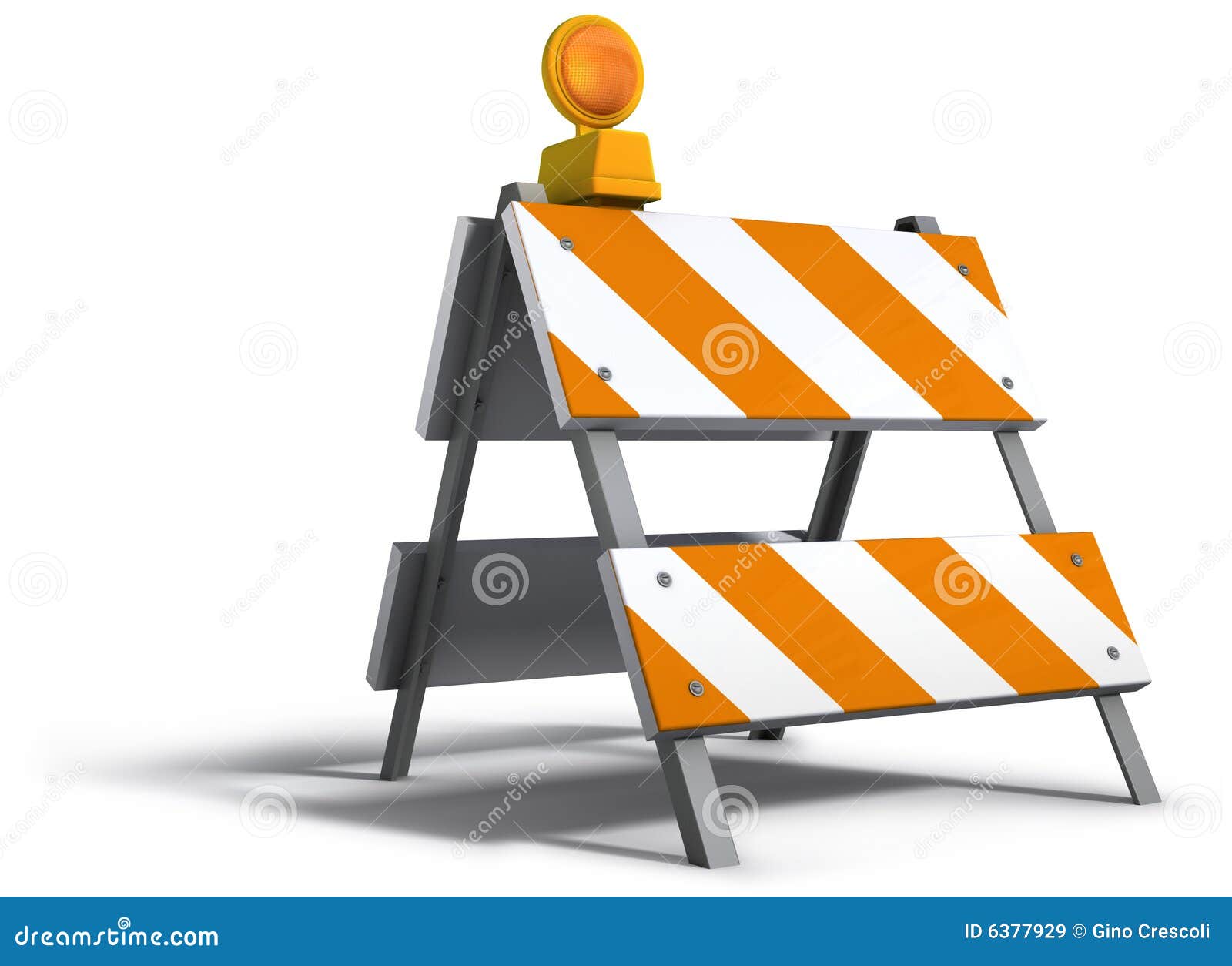 Construction barrier stock illustration. Illustration of hurdle - 6377929
