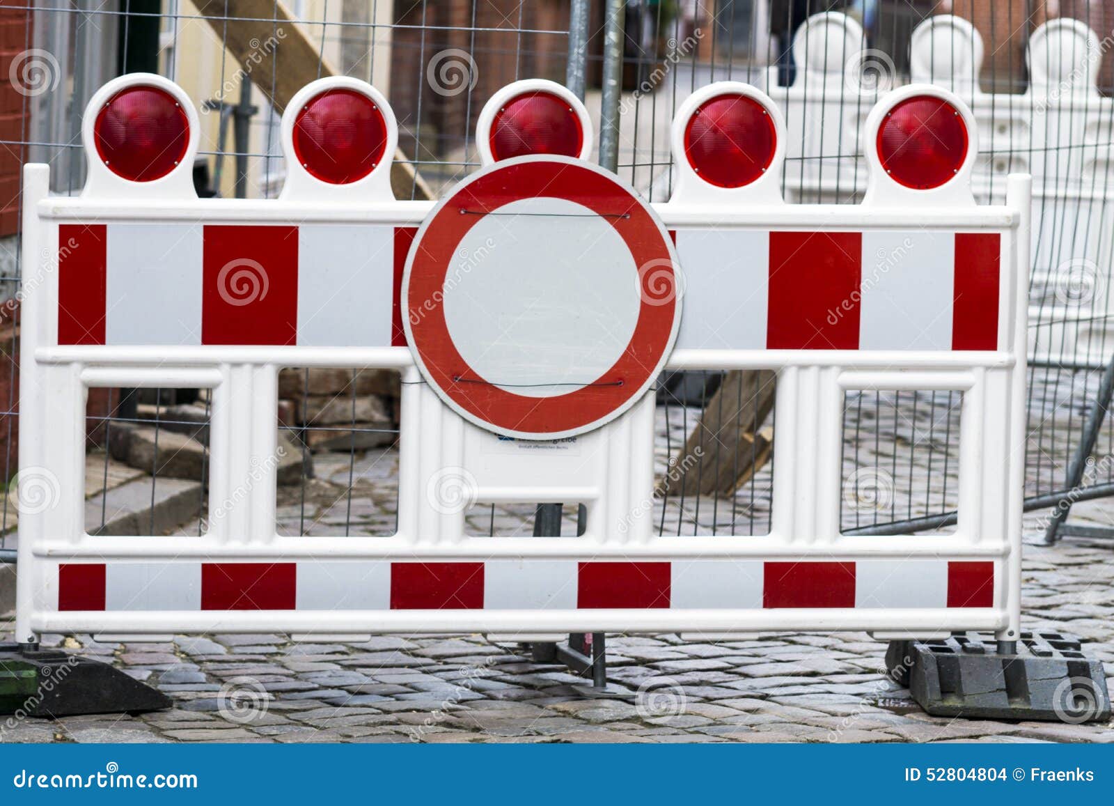 Construction Barrier stock photo. Image of shut, prohibition - 52804804