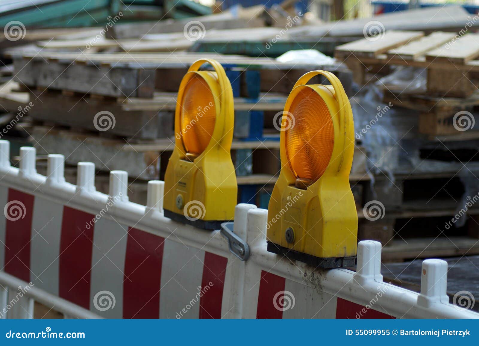 Construction barrier stock image. Image of range, work - 55099955